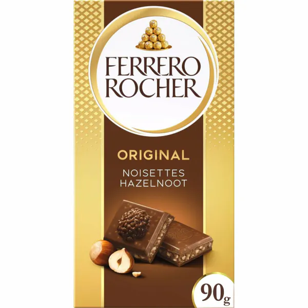 Tablette Chocolat Lait Noisettes Ferrero Rocher