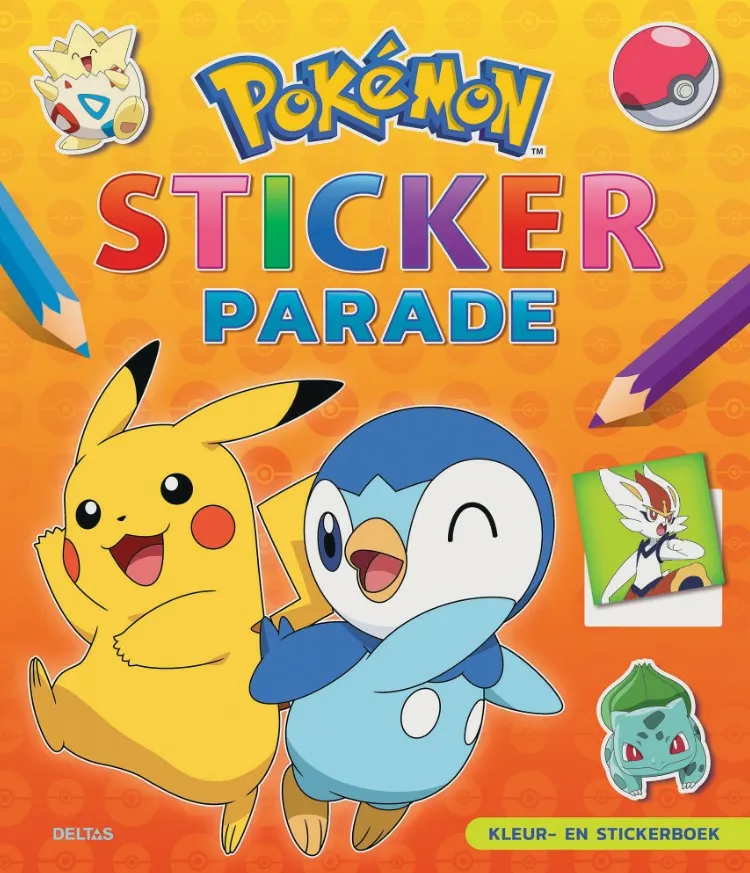 Het Pokémon Sticker Parade kleur- en stickerboek is nu verkrijgbaar ...