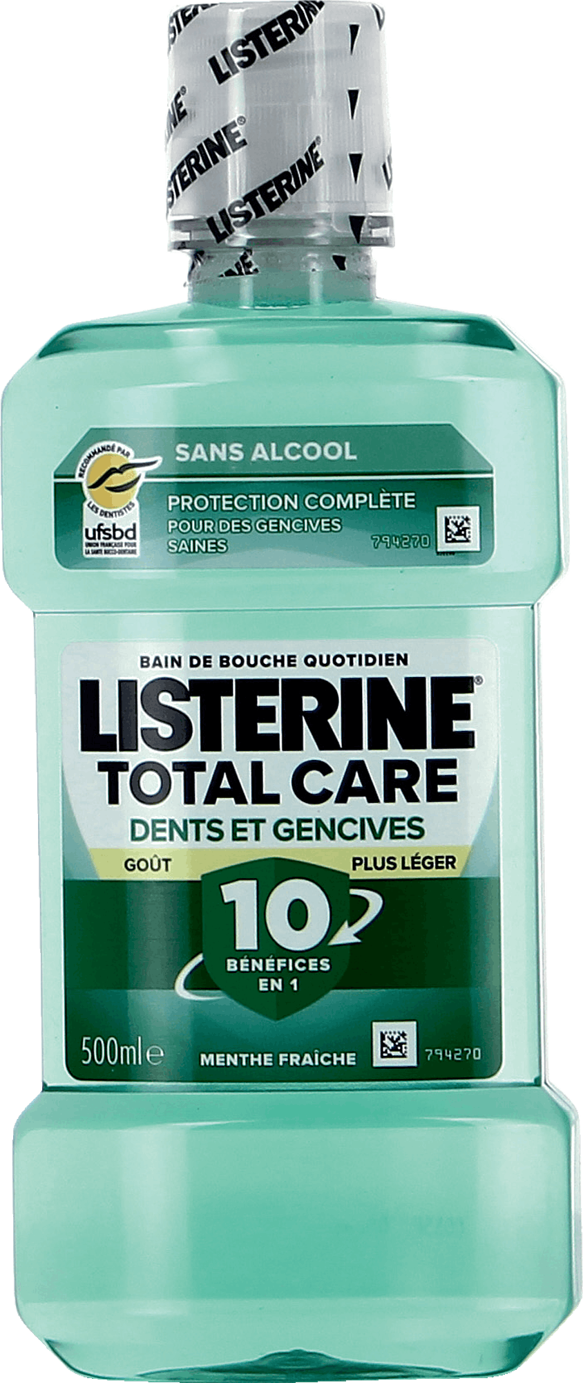 Bain de bouche Listerine Total Care à la menthe à prix malin sur Trafic.com