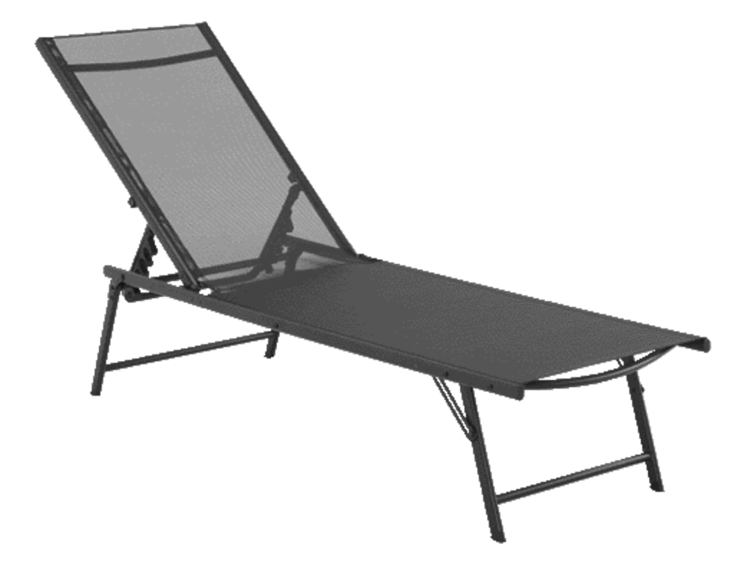 Transat Edon 181 x 55 x 33 cm – noir