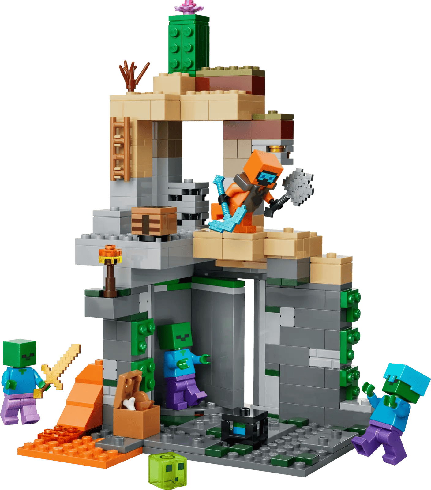 LEGO® Minecraft® Le Donjon de zombies (21587) – Aventure et Action ...