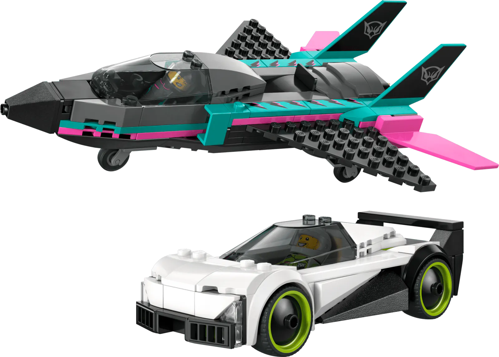LEGO® City Vliegtuig tegen auto – Actieve Bouwset | Trafic